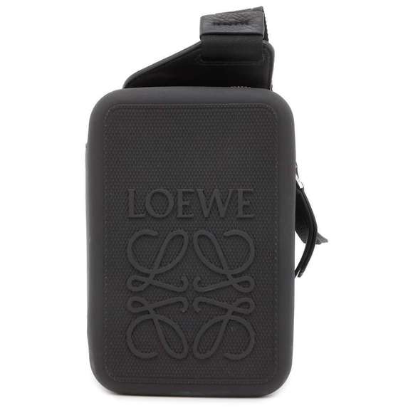 Loewe | Bags | Loewe Molded Sling Rubber Leather Body Bag Black | Poshmark